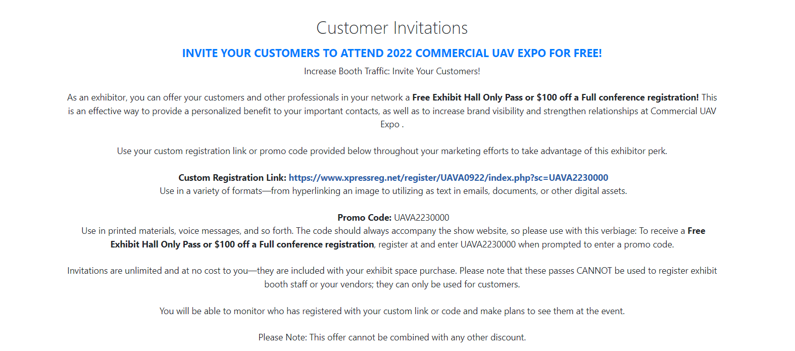 Invite Your Buyers | Commercial UAV Expo