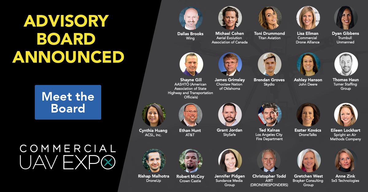 Advisory Board Announced for Commercial UAV Expo 2023 | Commercial UAV Expo